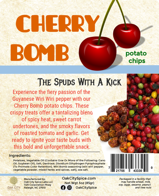 Spuds with a kick, Small batch craft Potato Chips Oak City Spice – Oak ...